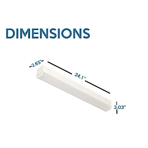 WareLight 2 Foot LED Narrow Strip Light, 2580 Lumens, Wattage and CCT Selectable, 120-277V