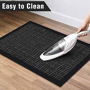 Amagabeli Large Outdoor Door Mats Rubber Shoes 36" x 24" Heavy Duty Low Profile Rug for Front Door Entrance Outside Patio Garage High Traffic Areas Indoor Waterproof