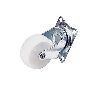 Caster Furniture，Rubbered Trolley Wheels ， Castor Wheels,Furniture Casters,2" Flat Full Rotation Caster Wheel Swivel Plate 1 Pack 360 Degree Top Plate