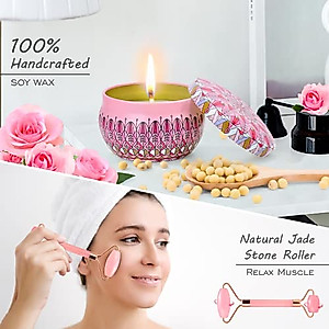 Baesan Birthday Gifts for Women - Fun Gifts Set - Funny Thank You Gifts Ideas for Her, Friend, BFF, Mom, Wife, Daughter, Sister, Aunt, Coworker - 12oz Tumbler and Jade Roller