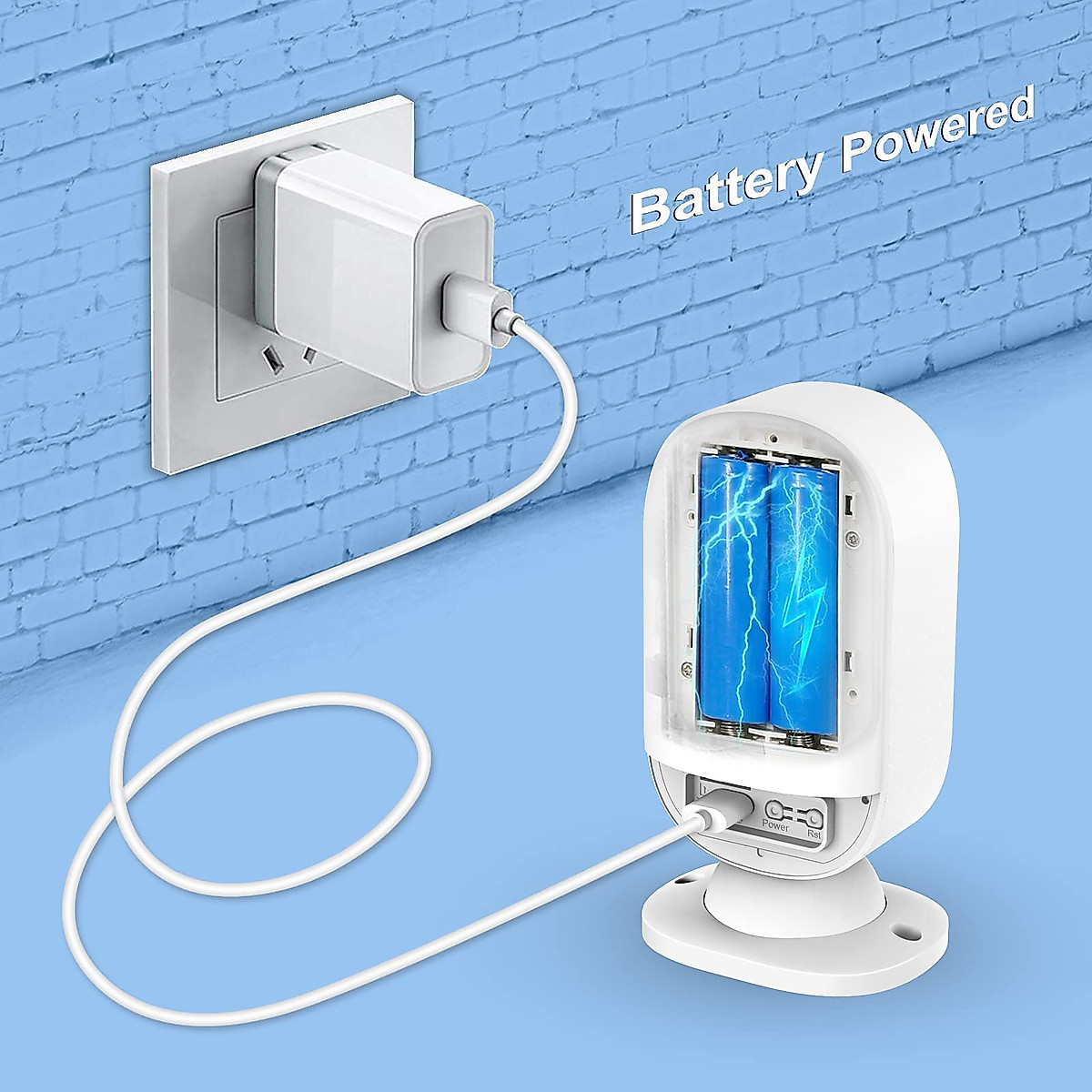 EZETAI Camera for Home Security Indoor,Outdoor Backyard Camera Kids Monitoring Camera Indoor Camera Wireless Battery Powered with Phone app Security Camara inalambrica para exteriores