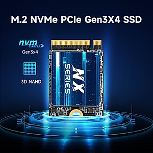 KingSpec 512GB 2230 SSD NVMe Gen3x4, M.2 PCIe 3.0 SSD with 3D NAND Flash, Internal Solid State Hard Drive for Steam Deck & Surface Pro (Read Speed up to 3500MB/s)
