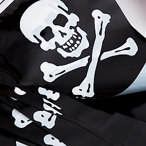 60 Pieces Pirate Banners Pirate Theme Party Decoration Pirate Skull Pennant Triangle Flags for Birthday Party Supplies
