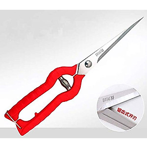 Extra Long Edge Stainless Steel Pruning Shears Fruit Trees Bonsai Sharp Garden Scissors Tool