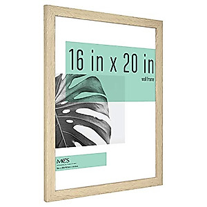MCS Studio Gallery Frame, Natural Woodgrain, 16 x 20 in, Single