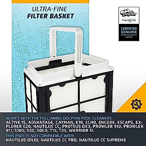 Dolphin Genuine Replacement Part — Ultra-Fine Filter Basket — Part Number 9991460-R1