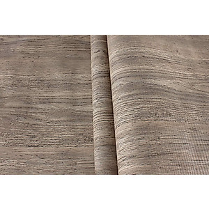 Teemall Brown Wood Grain 3D Contact Paper Self Adhesive Shelf Liner Dresser Drawer Cabinet Sticker 15.6in by 79 in（Gray Pomelo-Wood）