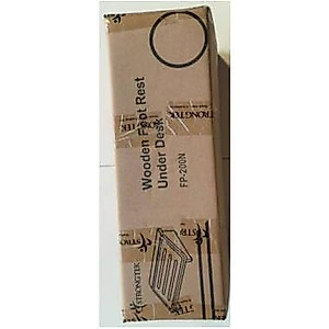 StrongTek Under Desk Footrest, Slanted Non-Slip Wooden Step Stool for Home and Office Chairs, Portable Ergonomic Posture Support for PC Gaming or Work Standing Desks