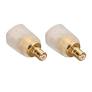 A2DC to 0.78mm Adapter, Small Lightweight Headphone Cable Connector Male to Female for LS400 for E70 for CKS1100 for CKR100 (Transparent)