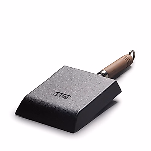 LI-GELISI Tamagoyaki Japanese Omelette Pan/Egg Pan,Rectangle Frying Pan Mini Frying Pan Iron Omelette Pan Tamagoyaki-ki Wooden Handle 9×7 inch