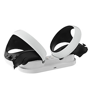 for PS5 VR2 Charging Station with LED Light, VR2 Headset Display Stand, Tpye C Charger for PSVR2 Handle Charging Dock VR Accessories