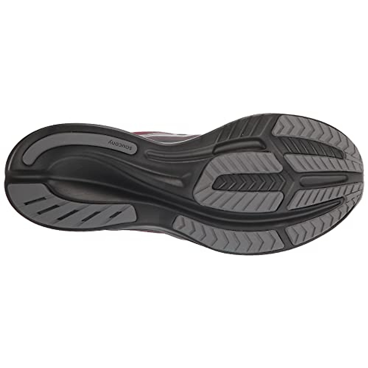 Saucony Men's Ride 15 Running Shoe, Charcoal/RED, 12.5