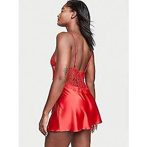 Victoria's Secret Satin & Lace Slip, Lipstick, Medium