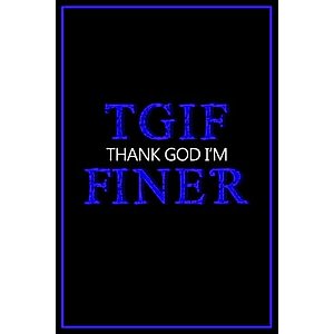 Zeta Phi Beta Sorority TGIF Finer Blank Lined Journal: ZPB Paraphernalia Gift for Women | Blue and White Diary Notebook for School or Office | New ... Greek Bid Day Accessories | 6x9 | 110 pages