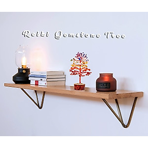 7 Chakra Crystal - Crystal Tree - Gem Tree - Chakra Decor - Spiritual Gifts - Crystal Money Tree - Crystal Gifts, Feng Shui Decor - Home Déco Gifts, Spiritual Decor, Meditation Decor, 10 Inch