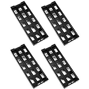 QWORK Antistatic ESD Circulation Rack Shelf - Plastic Black Rack with 25 Slots for PCB Storage (4 Pack)