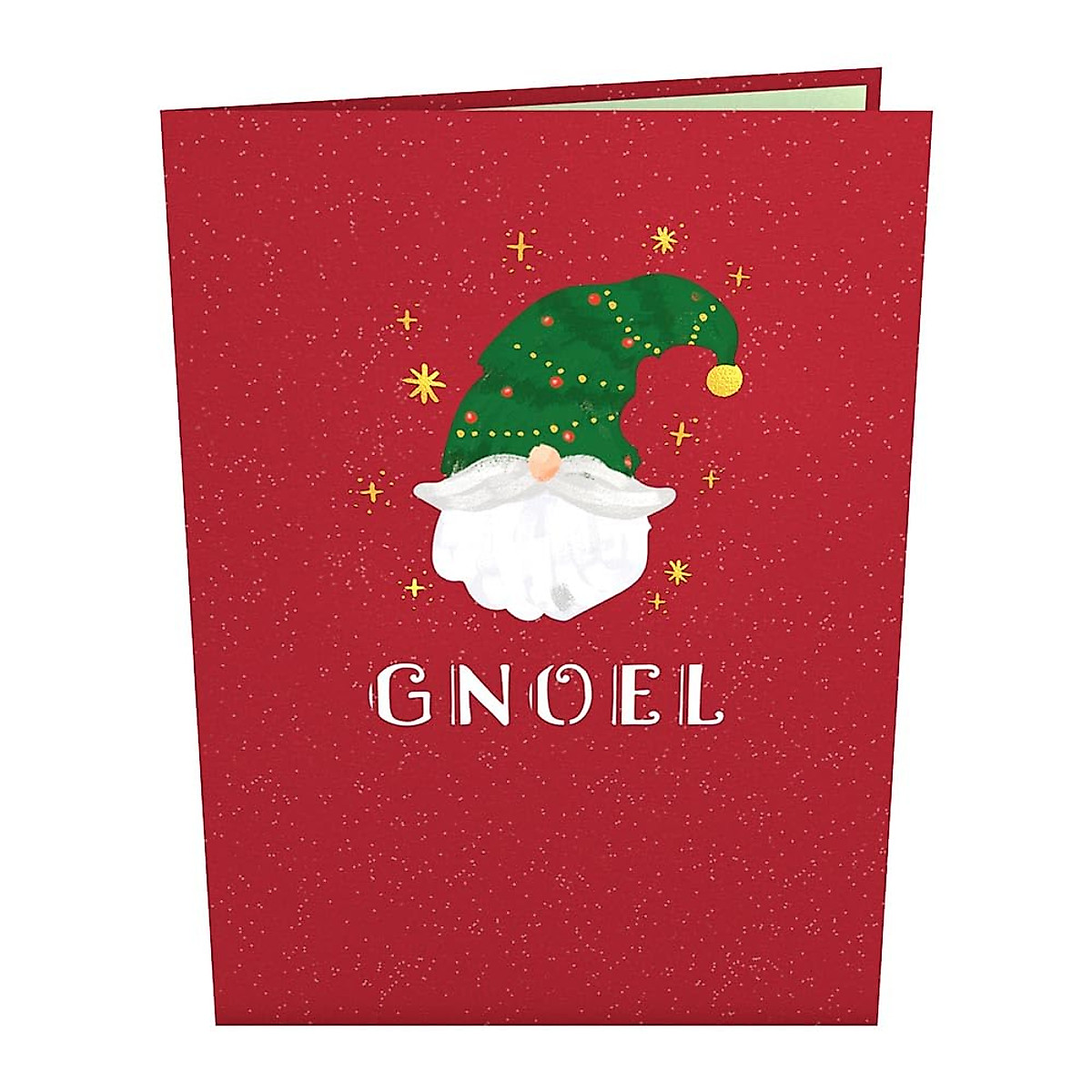 Lovepop Gnoel Gnome Christmas Pop Up Card, 5x7-3D Greeting Card, Pop Up Christmas Cards, Kids Christmas Card, Holiday Card