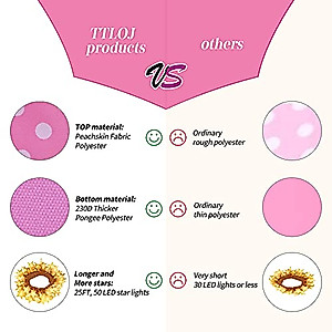 TTLOJ Kids Gift Play Tent with Star Lights Crown & Wand, for Girls Boys, Princess Castle Toy Tent, Large Playhouse Toys for Girl Toddler Children Play House, Teepee Tent Indoor Outdoor