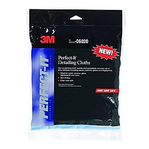 3M 6020 6-Pk Detailing Cloth Perfect-It Iii Auto Detailing Cloth44; Light Blue44; 12 in. X 14 in. 6 Cloths Per Pack