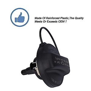 Fuel Tank Filler Cap,Gas Cap Compatible With BMW E39 E46 E60 E90 E92-128i 320i 325i 328i 328xi 330i 330xi 335i 525i 528i 530i 535i 750i X1 X3 X5 Z4 M3 Mini Cooper，Replace # 16117222391, 10844, 31848