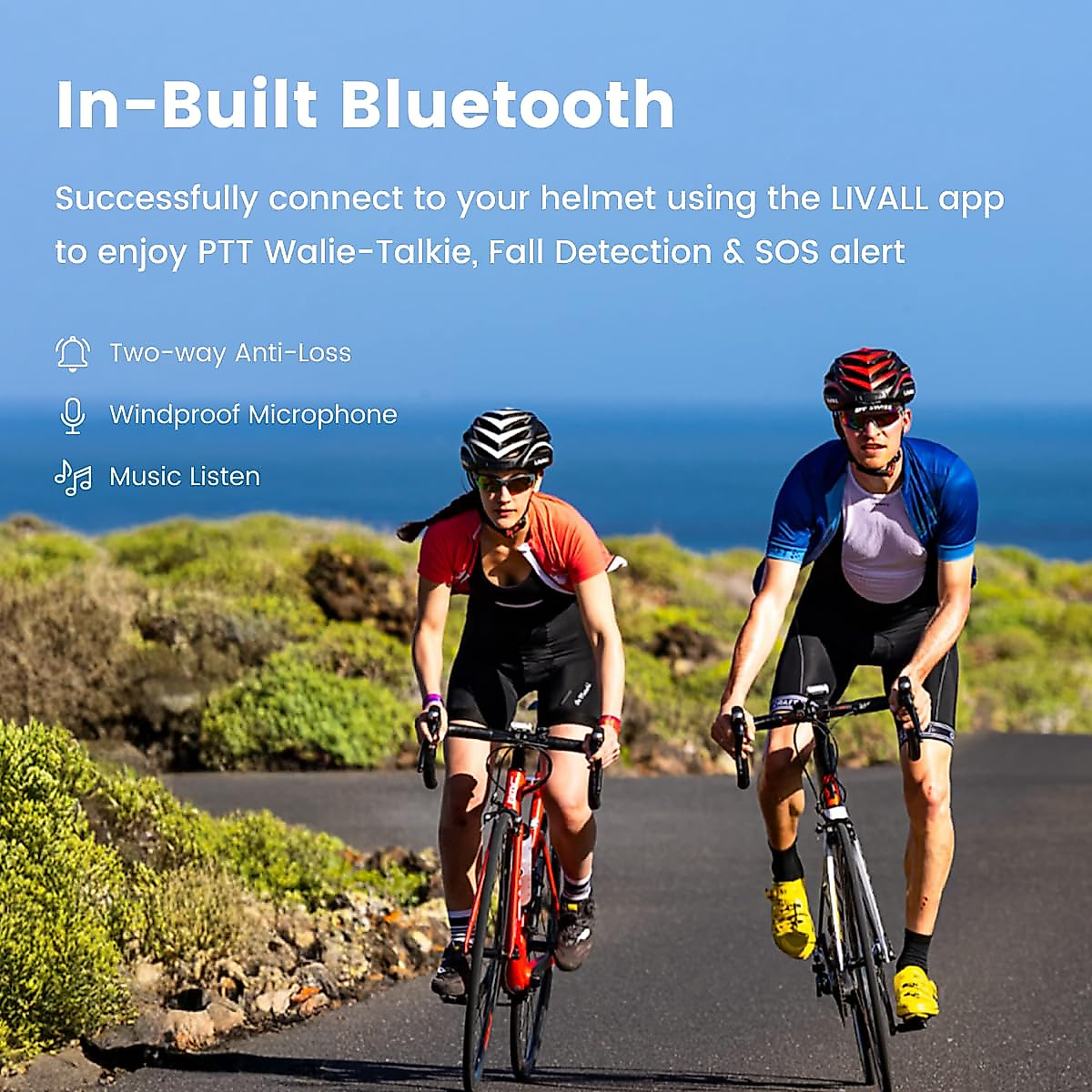 LIVALL BH62 Neo Smart Bluetooth Bike Helmet with Speakers & Built-in Microphone, CE CPSC Certified, Mountain Bike Helmet with Turn Signals, Fall Detection, MTB&Road Bike Helmet for Adults Men Women
