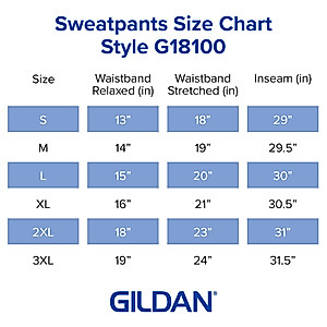 Gildan Men's Fleece Elastic Bottom Sweatpants with Pockets, Style G18100, Navy, 2X-Large