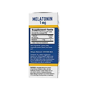 Superior Source Melatonin 1 mg, Under The Tongue Quick Dissolve Sublingual Tablets, 100 Ct, with Chamomile, Natural Sleep Support, Sublingual Melatonin, for Adults, Non-GMO