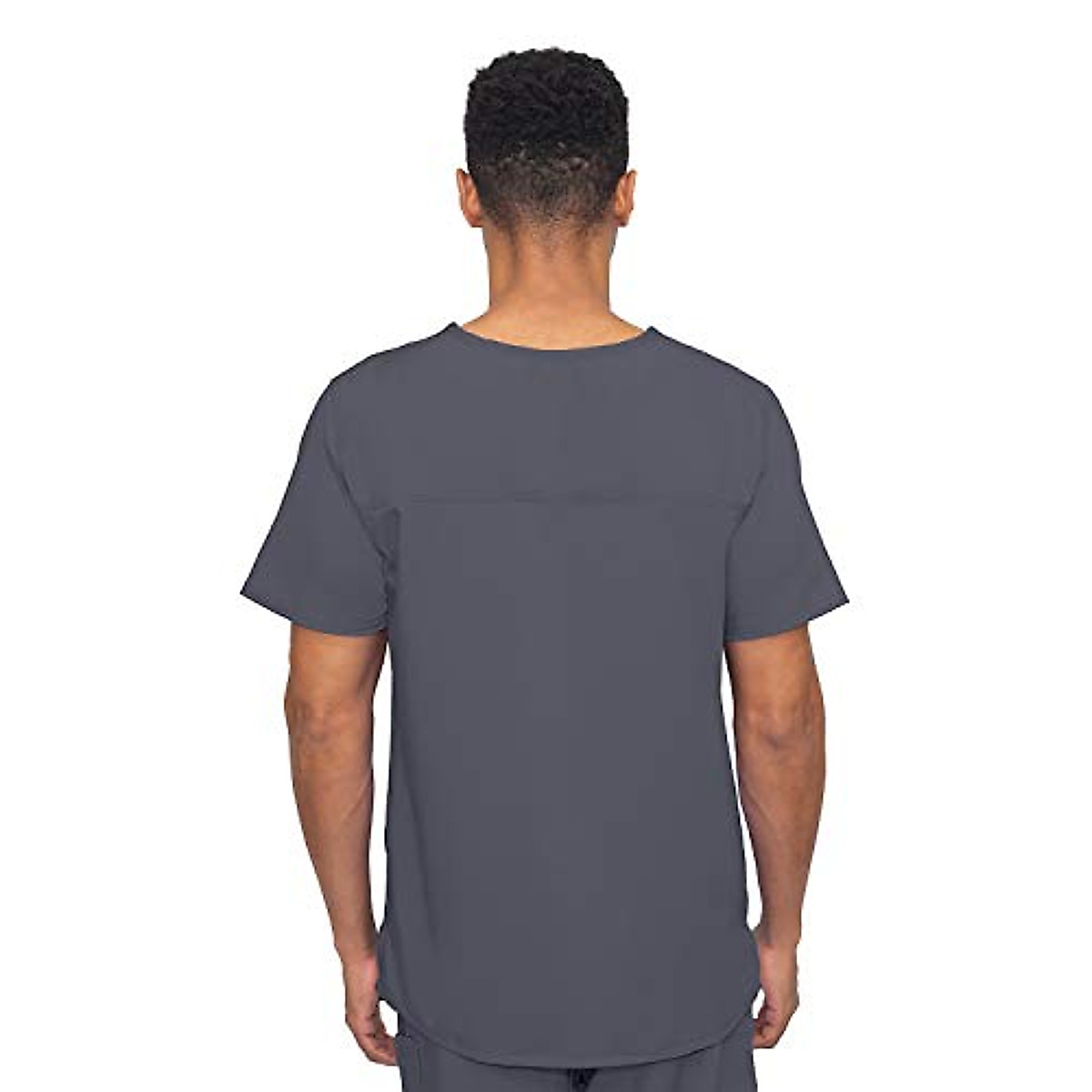 Healing Hands Scrubs for Men Top Blue Label One Pocket Men's Scrub Top Lightweight Fabric 2223 James Pewter XL