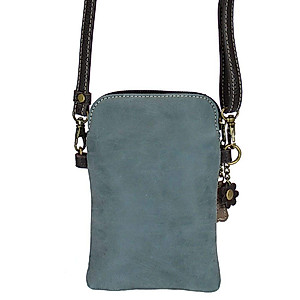 Chala Schnauzer Cellphone Crossbody Handbag - Convertible Strap Schnauzer Mom Gift