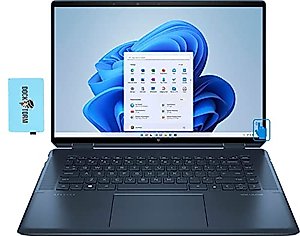 HP Spectre x360-16.0" 60Hz Touch 3072x1920 3K+ IPS Display 2-in-1 Laptop (Intel i7-11390H 4-Core, 16GB RAM, 1TB PCIe SSD, Intel Iris Xe, AP, Backlit KYB, FP, WiFi 6, BT 5.2, Win 11 Pro) w/Hub