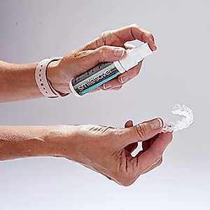 Smilesaver Retainer Cleaner - Freshening Spray Cleanser for Aligners, Mouth Guards, and Night Guards - Easy Cleaning, no Rinsing nor Scrubbing, Great Taste - 1 Ounce / 30 mL, Lasts up to 30 Days