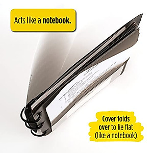 Five Star Flex Refillable Notebook + Study App, College Ruled Paper, 1 Inch TechLock Rings, Pockets, Tabs and Dividers, 200 Sheet Capacity, White (29328AE2)