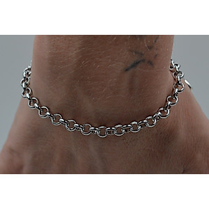 It's All About...You! Adjustable 8.5” Stainless Steel Bracelet Puppy Heart Paw I Love My Dog Bone Paw Personalize with Clip on Charms 3D Dog Set 69G