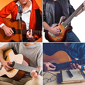 9 Sets of 6 Acoustic Guitar Strings Replacement Steel Guitar Strings (Gold, Brass, Multicolor) with 9 Pieces Celluloid Guitar Picks 3 Sizes for Electric Acoustic Guitar Beginners