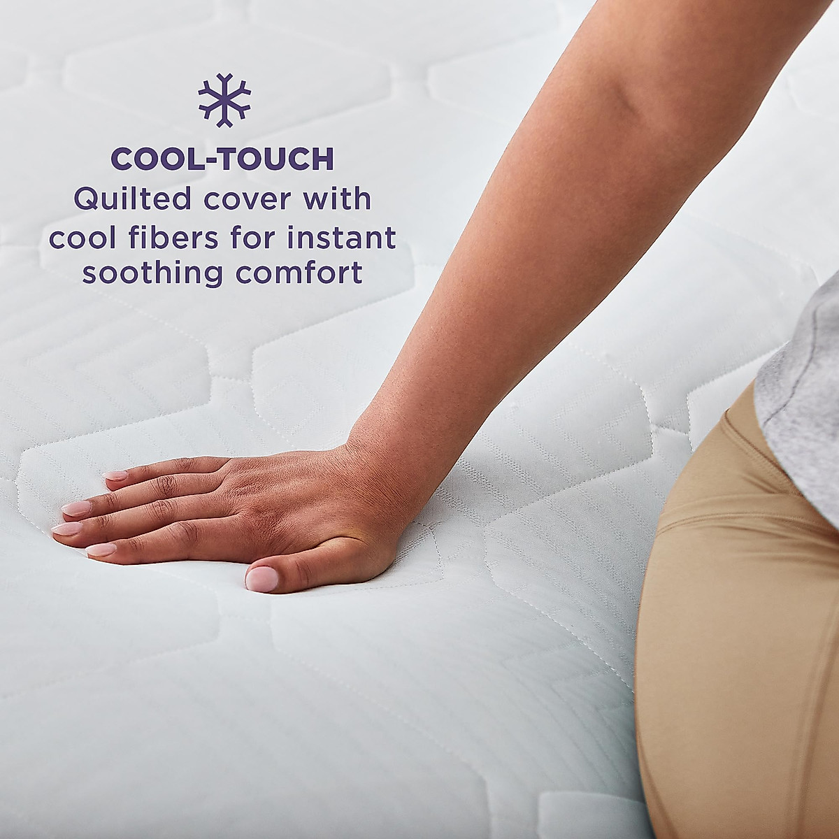 Sleep Innovations Arlo 12 Inch Cooling Firm Support Foam Mattress, Cal King Size, Bed in a Box, Airflow Foam, Firm Feel