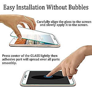 KATIN [2-Pack] Tempered Glass For Apple iPhone 8 Plus, iPhone 7 Plus, iPhone 6S Plus, iPhone 6 Plus 5.5-Inch Screen Protector, Bubble Free, 9H Hardness, Case Friendly