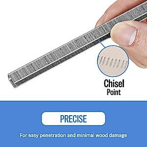 meite 22G71S316 22 Gauge 71 Series 3/8-Inch Crown 3/16-Inch Leg Length Galvanized Upholstery Staples for Fine Wire Staplers 10,020 pcs/Box (1 Box)