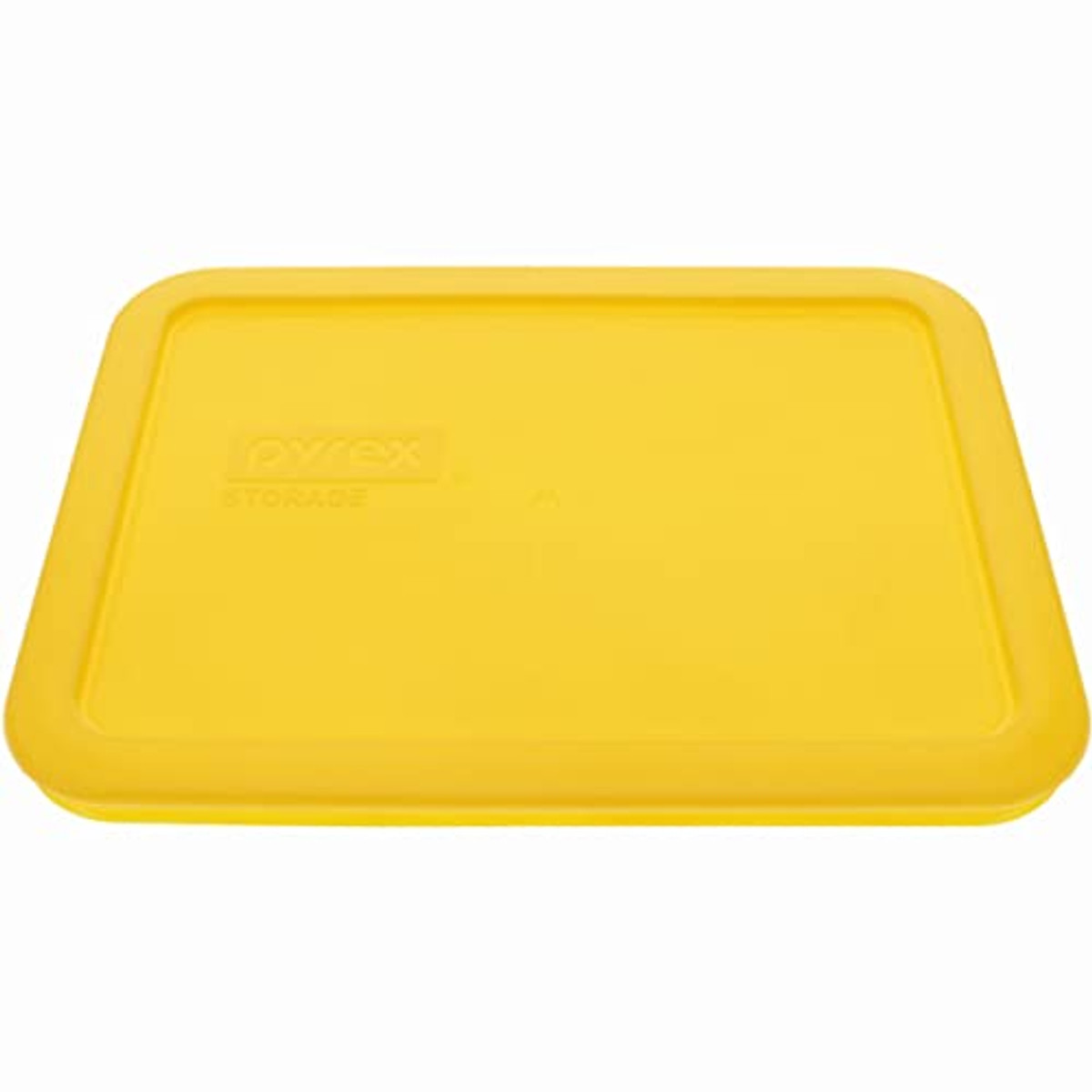 Pyrex 7210 3-Cup Glass Container with 7210-PC 3-Cup Lemon Yellow Lid Made in the USA