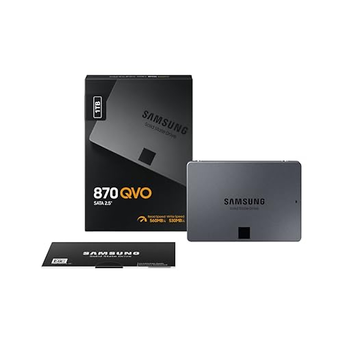 Samsung 870 QVO 1 TB SATA 2.5 Inch Internal Solid State Drive (SSD) (MZ-77Q1T0)