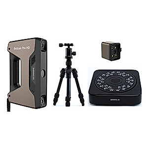 New EinScan Pro HD 3D Scanner with Turntable, Tripod, Color Pack, 0.2mm Resolution, 0.04mm Accuracy- Ultimate for Reverse Engineering, 3D Modeling, Art, Design, Manufacturing, Healthcare
