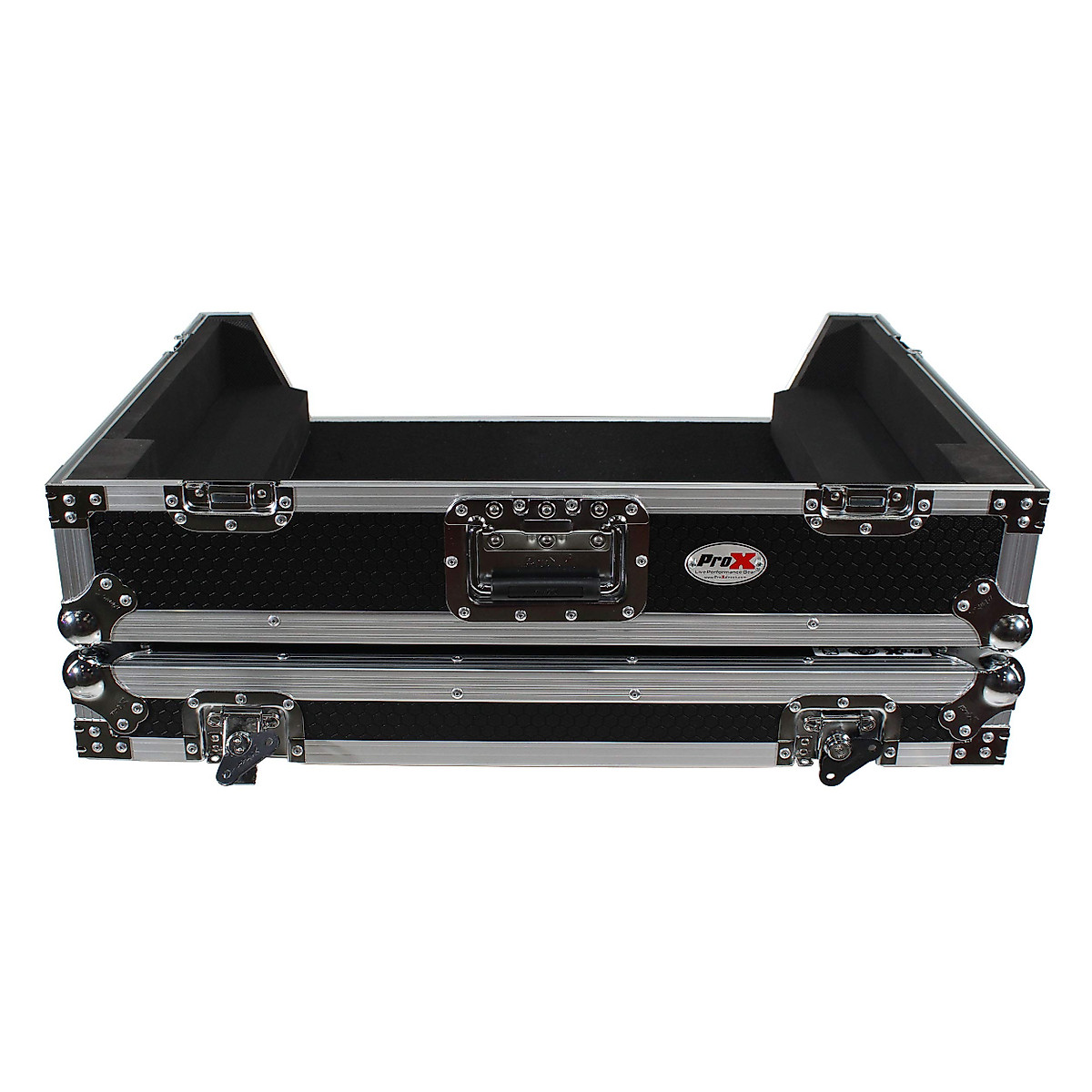 ProX XS-PRIME4 W ATA Flight Case For Denon PRIME 4 DJ Controller with 1U Rack Space and Wheels