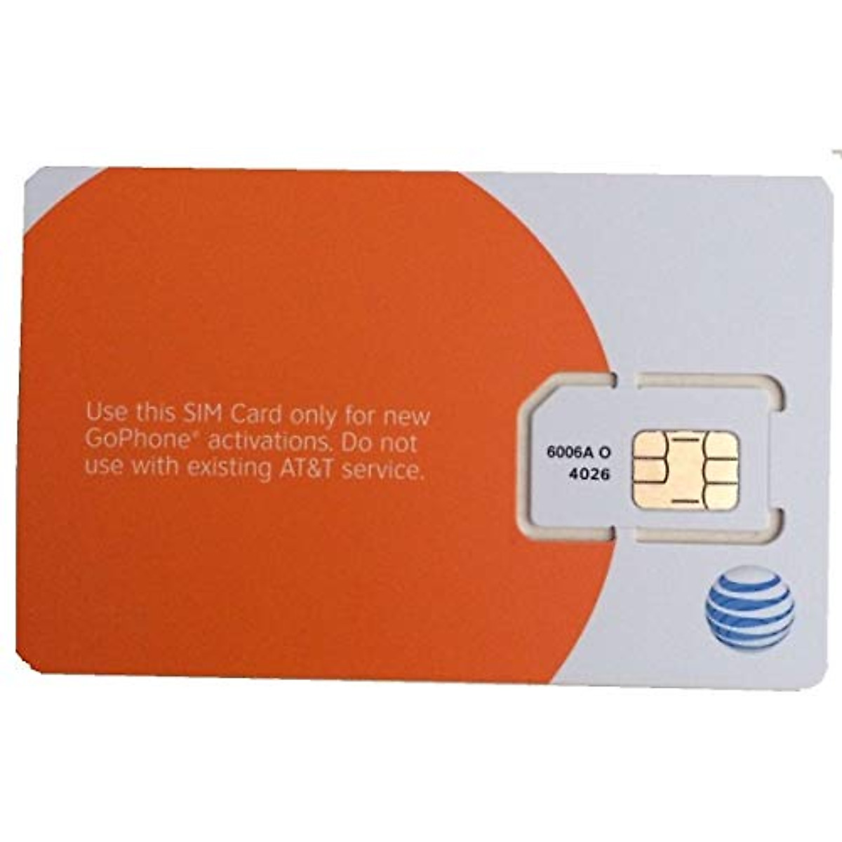 AT&T 6006A Prepaid Go Phone Pre-Paid 4G Sim Card