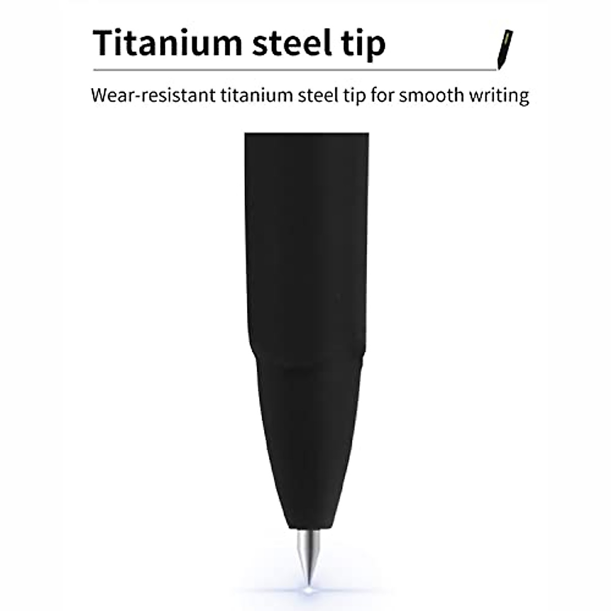 YIVONKA Rollerball Pens Gel ink Pens office pens learning pens, 0.5mm,Black,12Pack(Black-0.5mm-12Pack)