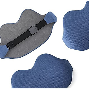 PSVOD Butt and Back Cushion for Office Chair，Back Cushion for Office Chair Posture Pink,Pillow Seat Cushions for Chairs (Blue)