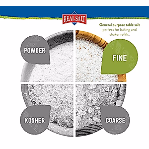 Redmond Real Salt - Ancient Fine Sea Salt, Unrefined Mineral Salt, 16 Ounce Pouch (1 Pack)