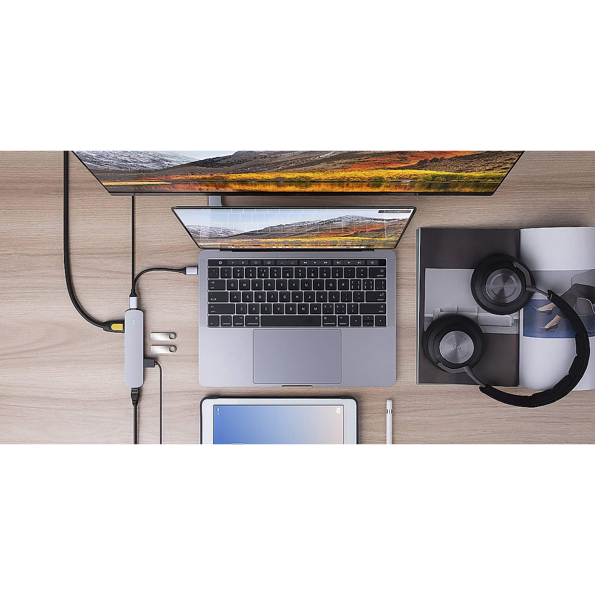 HyperDrive Tube 6-in-1 USB-C Hub - Silver