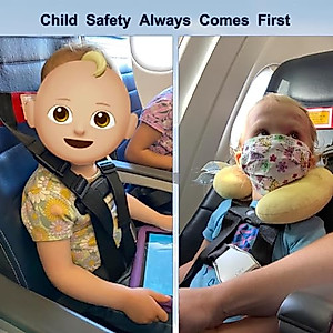 ROSROSE Child Airplane Safety Travel Harness, Airplane Travel Accessories for Kid Toddler, Child Aviation Flight Seat Device, Safety Restraint System Keep Your Child Safe (Not Suitable for Vehicles)