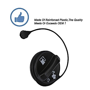 Fuel Tank Filler Cap,Gas Cap Compatible With Chevy GMC Cadillac Oldsmobile Pontiac - 1999-2003 Silverado Sierra, 2000-2003 Suburban Tahoe Yukon, 2002-2003 Escalade Avalanche,Replace# GT231, 15763227
