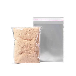 Muyindo 100 Pieces (9x12 Inch) Clear Plastic Bags for Packaging, Clothing & T-Shirts Strong Packing Self Adhesive Cellophane Bag