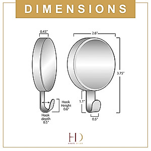 Haute Decor Attract Magnetic Wreath Hanger (White) - for 2 Metal Doors/Surfaces or 1 Single-Pane Glass Door or Window - Holds up to 10lbs.